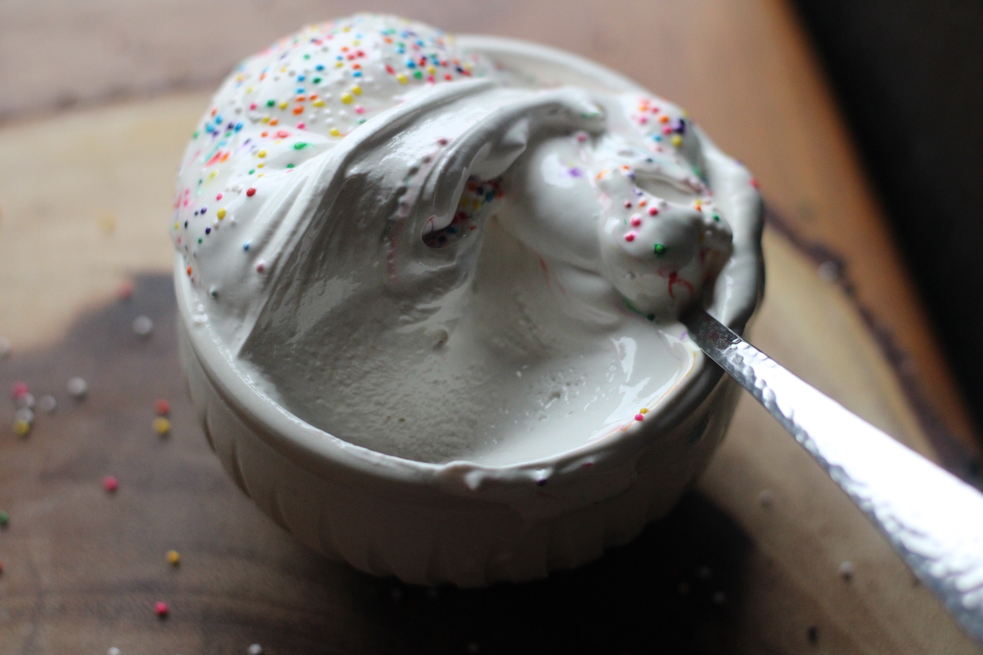 Marshmallow fluff “ice cream” ~dairy free – the potters table